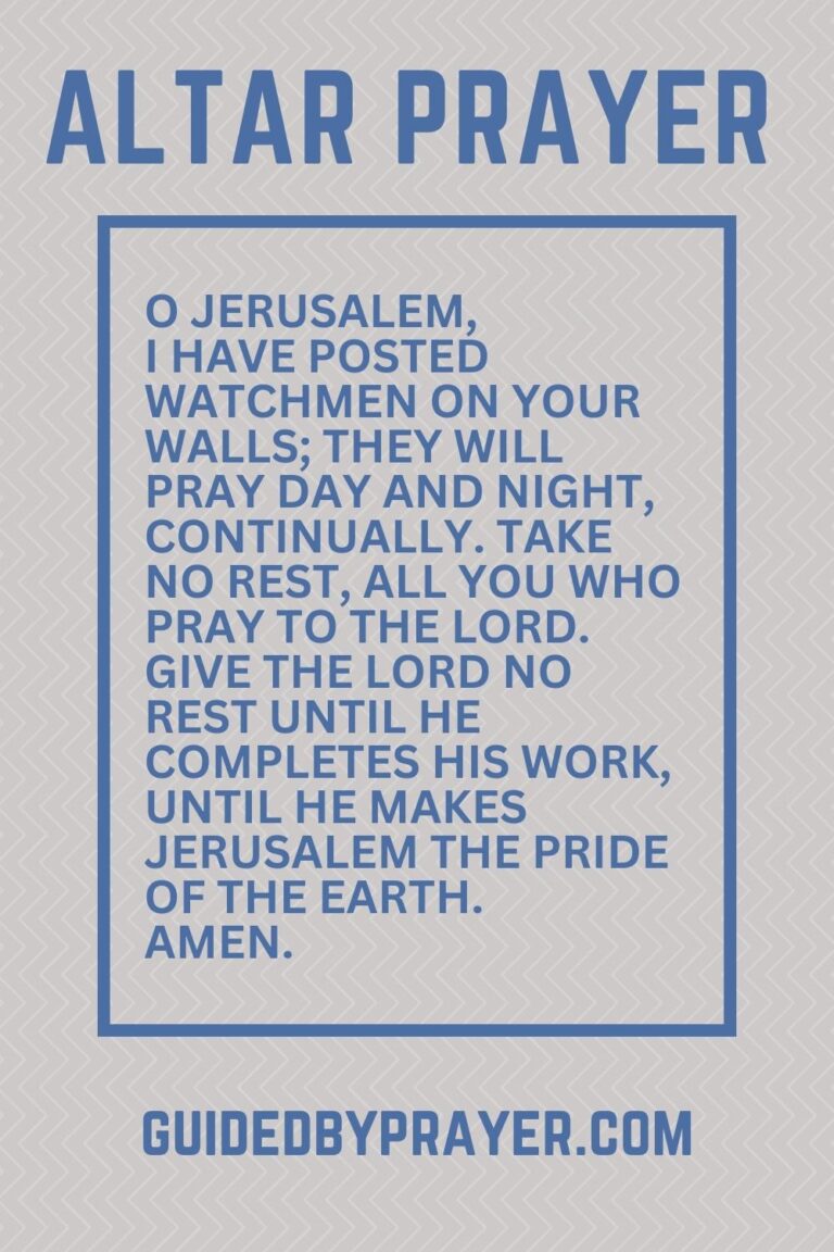 Altar Prayer – Guided by Prayer