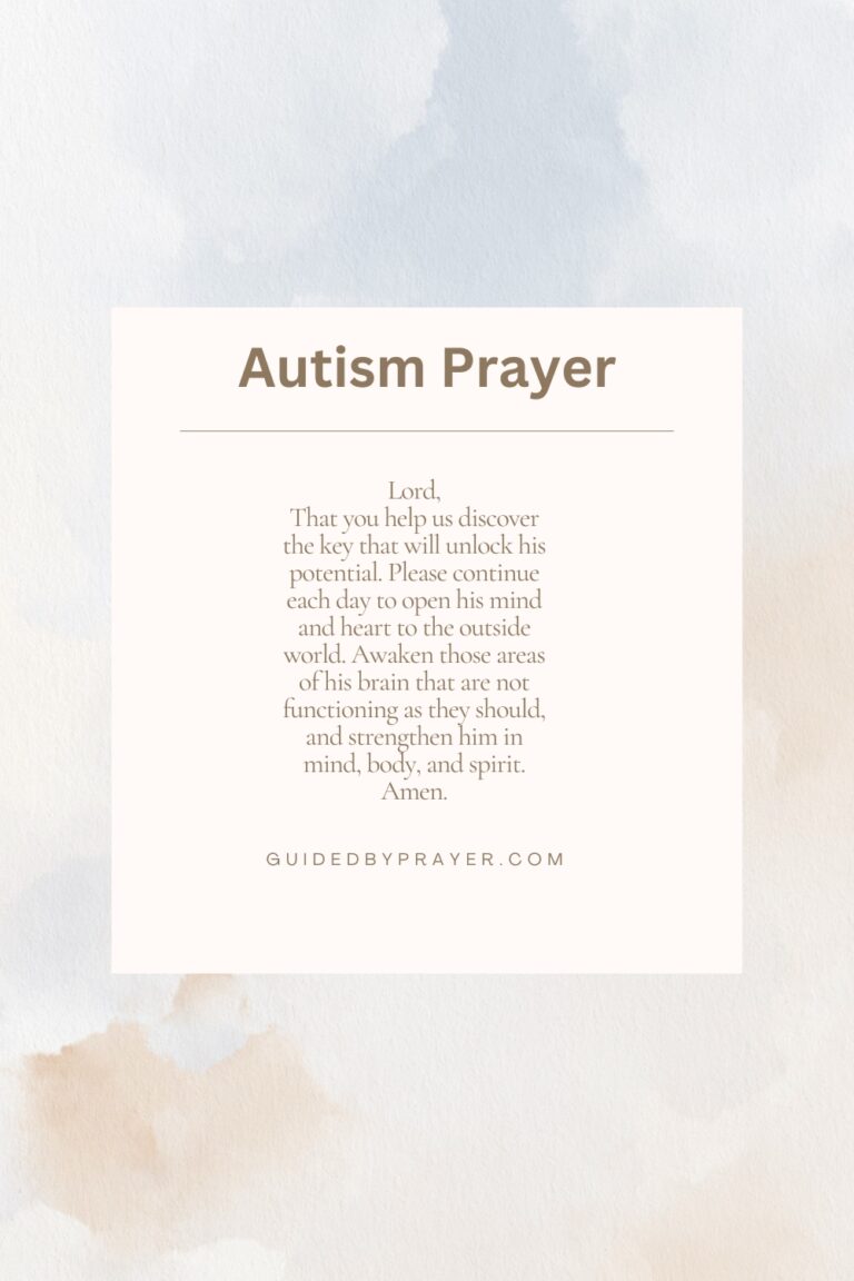 Autism Prayer - Guided by Prayer