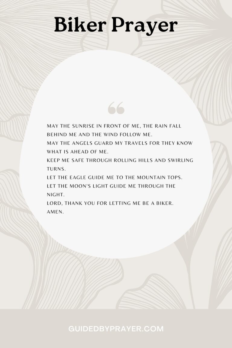 Biker Prayer - Guided by Prayer