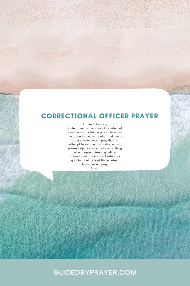 Correctional Officer Prayer - Guided by Prayer
