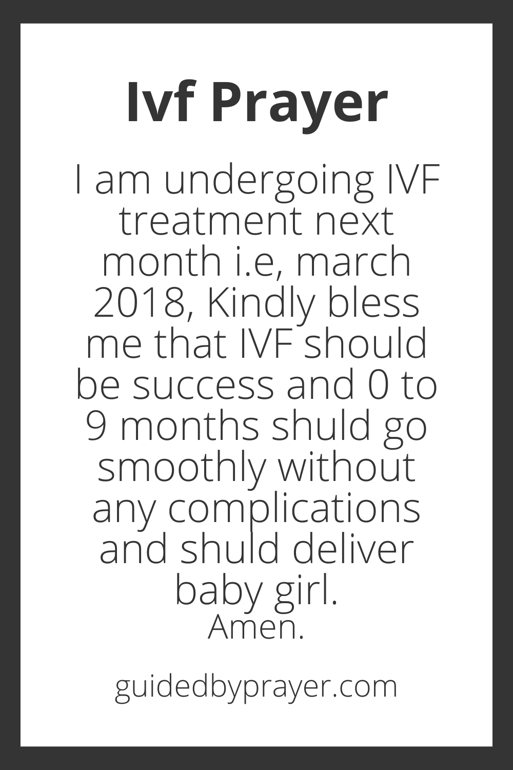 Ivf Prayer - Guided by Prayer