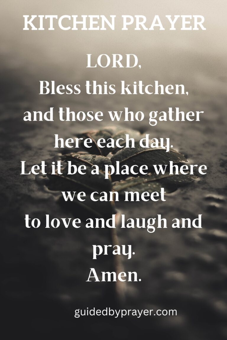 Kitchen Prayer - Guided by Prayer