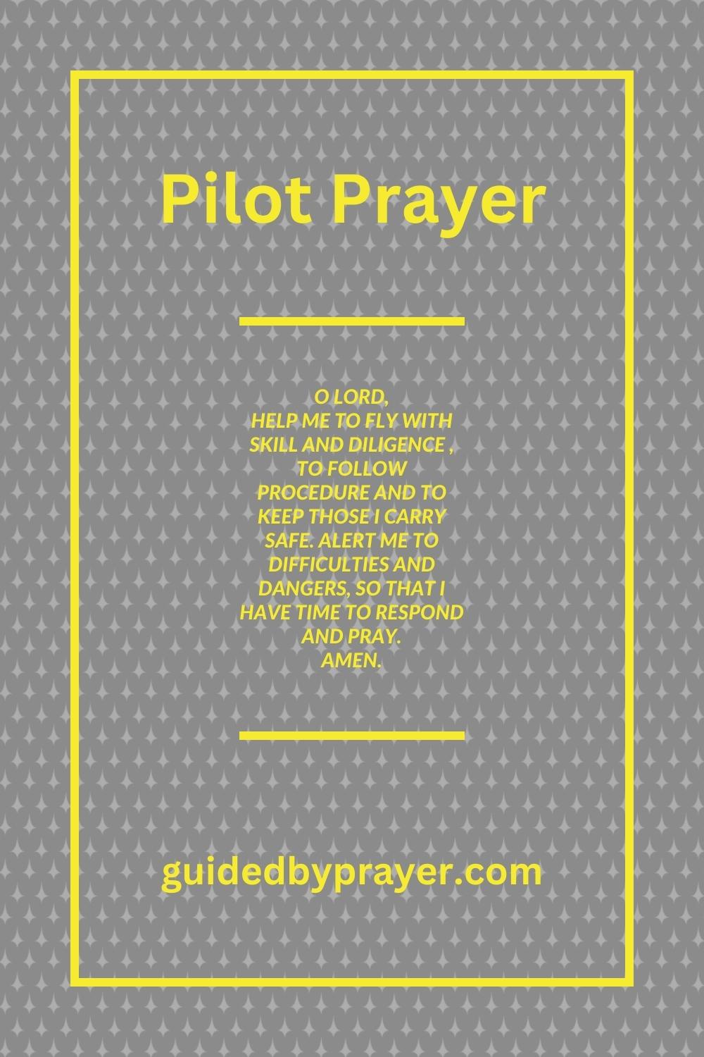 Pilot Prayer - Guided by Prayer