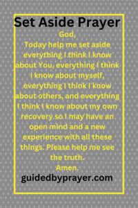 Set Aside Prayer - Guided by Prayer