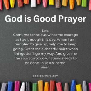 God is Good Prayer - Guided by Prayer