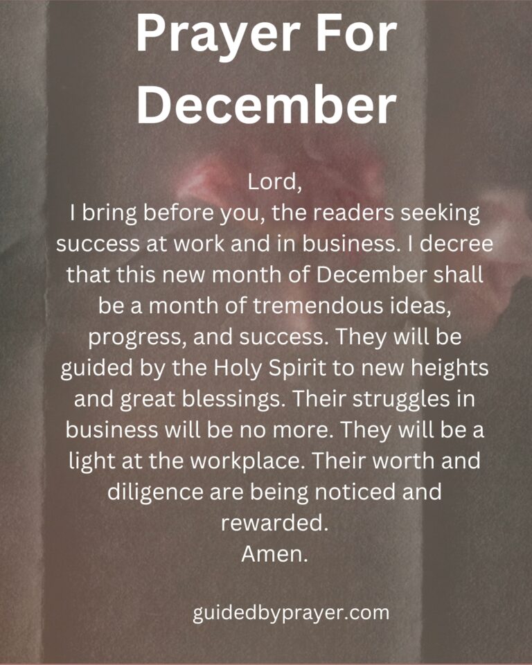 December Prayer Guide - Guided by Prayer