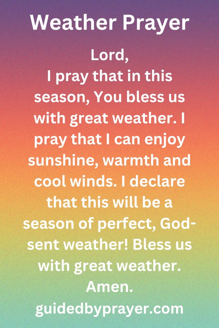Weather Prayer - Guided by Prayer