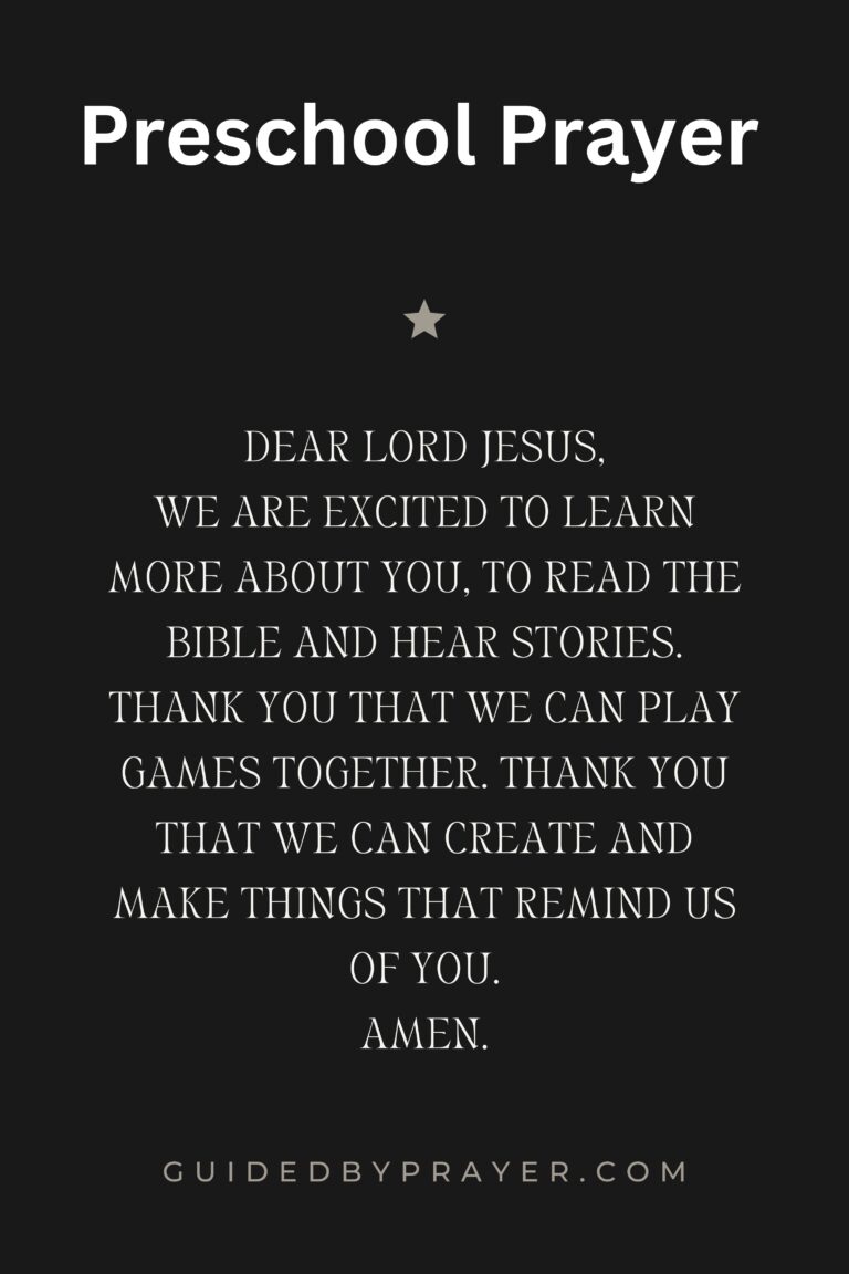 Preschool Prayer - Guided by Prayer
