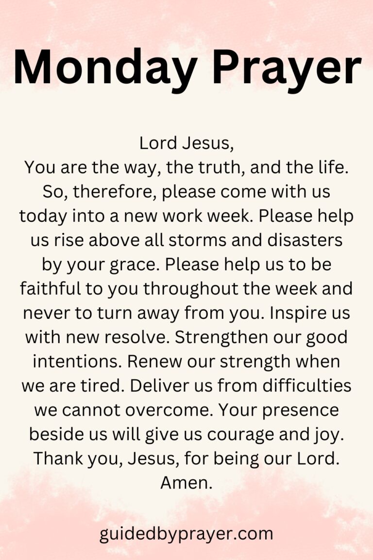 Monday Prayer - Guided by Prayer