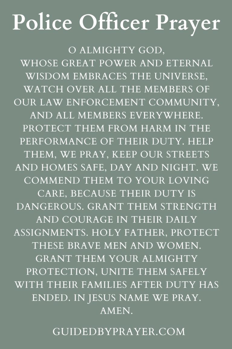 Police Officer Prayer - Guided by Prayer
