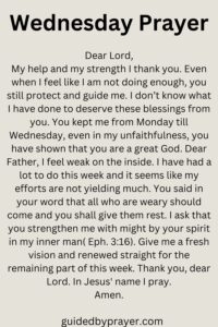 Wednesday Prayer - Guided by Prayer